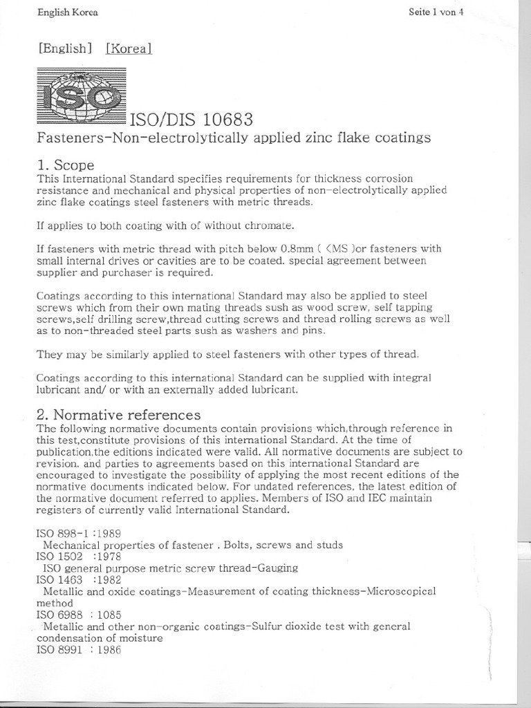 DIN EN ISO 10683 - en | PDF