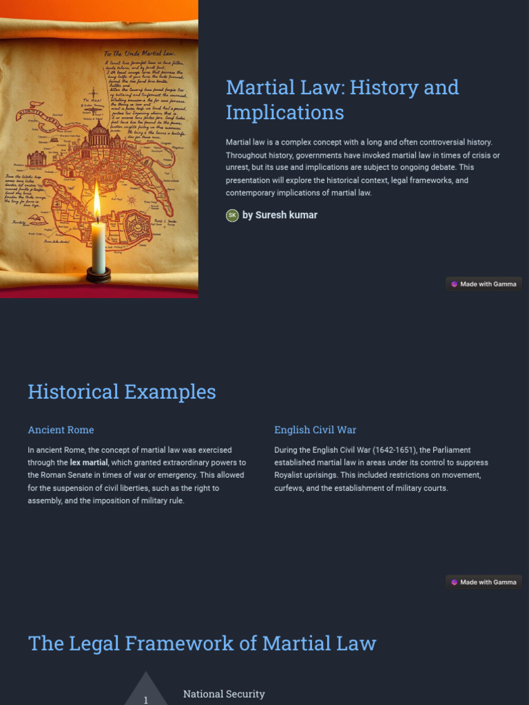 Martial Law History and Implications | PDF | Martial Law | State Of ...