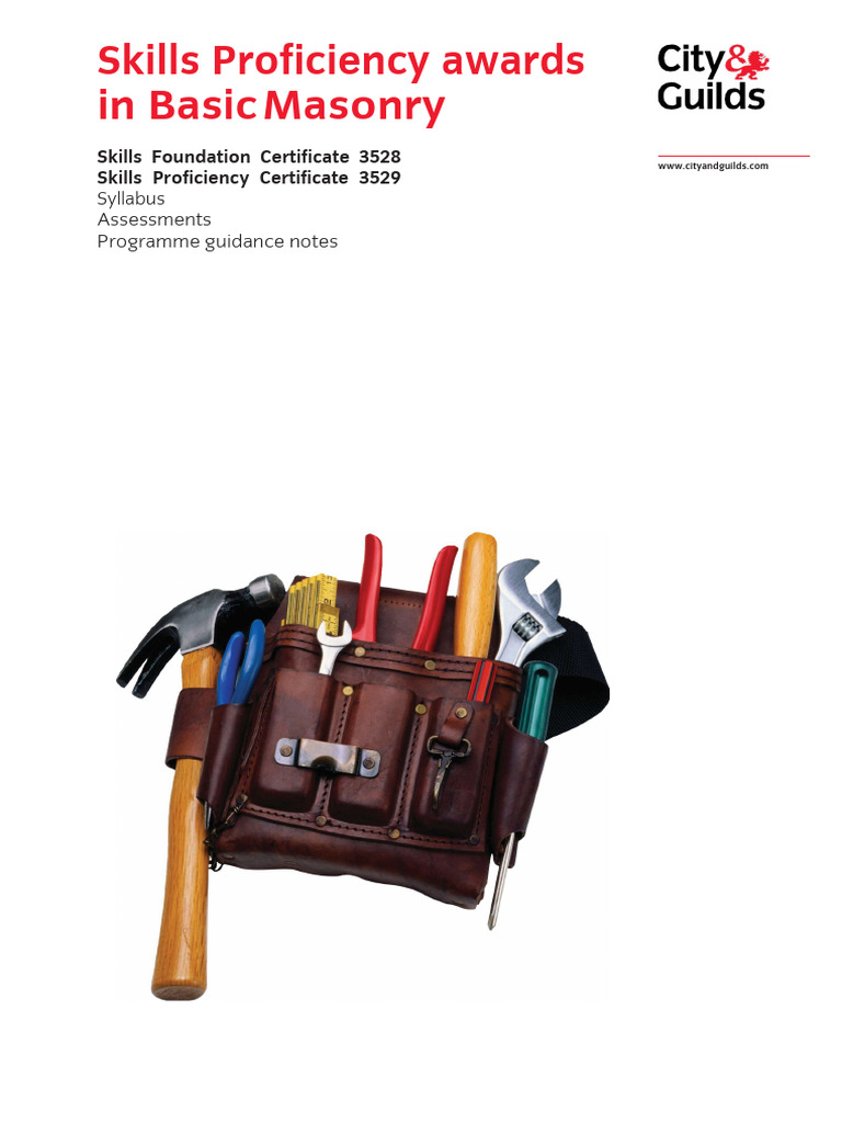 3529-02 Masonry Qualification Handbook v2 PDF | PDF | Educational ...