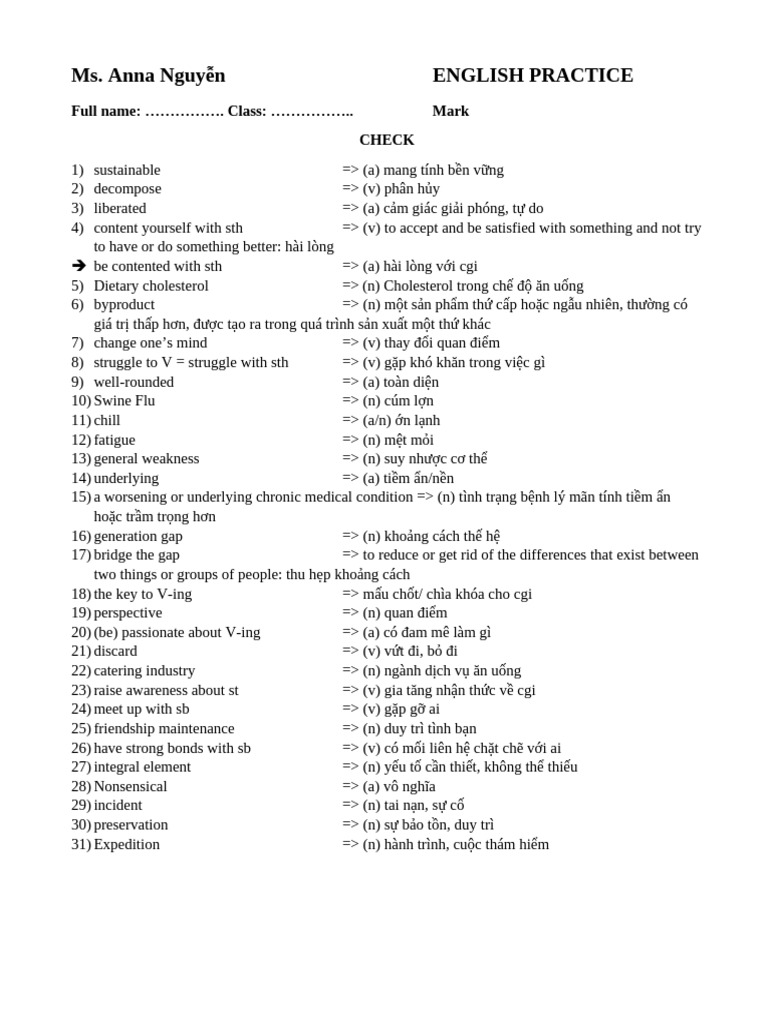 Thpt Pham Hong Thai Kiểm Tra Giữa Kì 11 2024-2025.Check | PDF