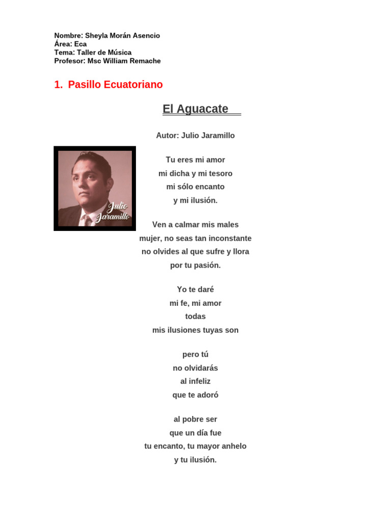 Pasillo Ecuatoriano | PDF