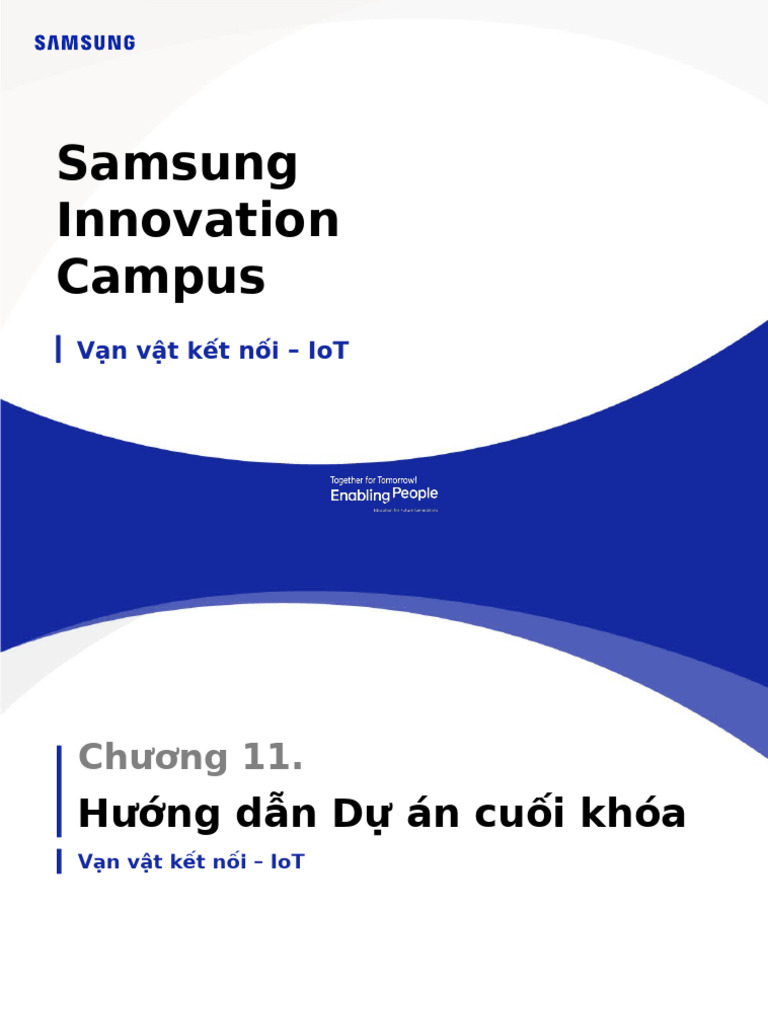 SIC - IoT - Chapter 11. Capstone Project Guide - v1.0 | PDF