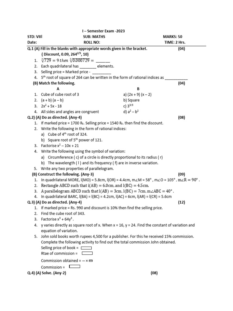 8-MATHS | PDF | Euclidean Geometry | Elementary Geometry