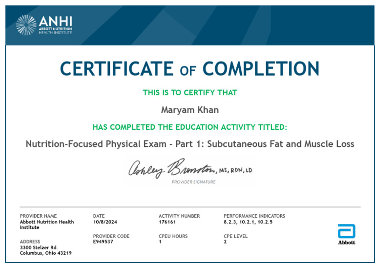 Certificat of NFPE Part 1 | PDF