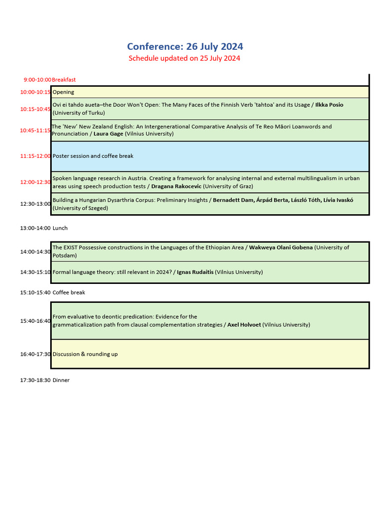 Salos Updated4 Conference Program 1 | PDF
