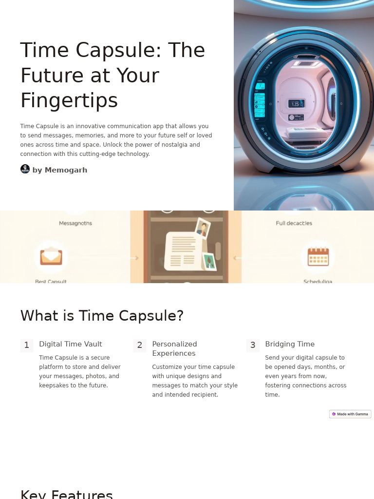 Time Capsule The Future at Your Fingertips | PDF | Computing | Cyberspace