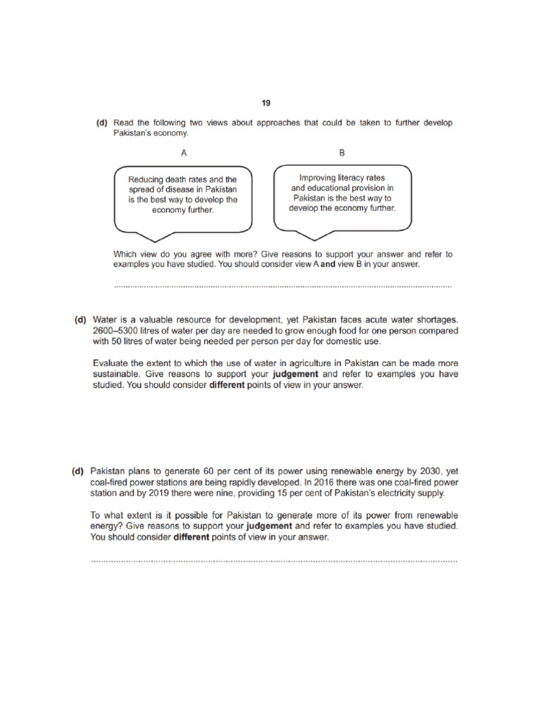 6 Marks Geo Qs | PDF