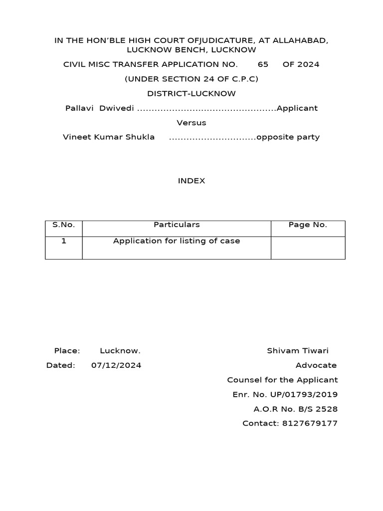 Shashank Listing | PDF