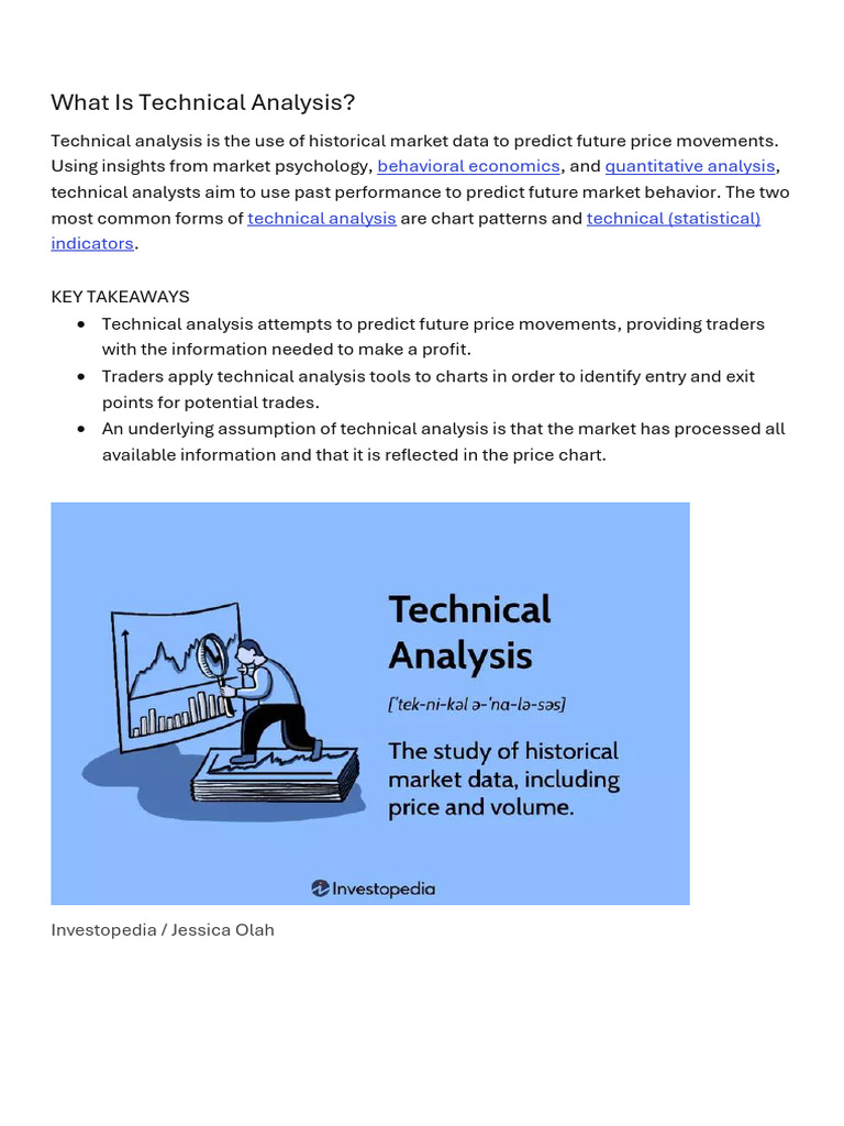 What Is Technical Analysis | PDF | Technical Analysis | Market Trend