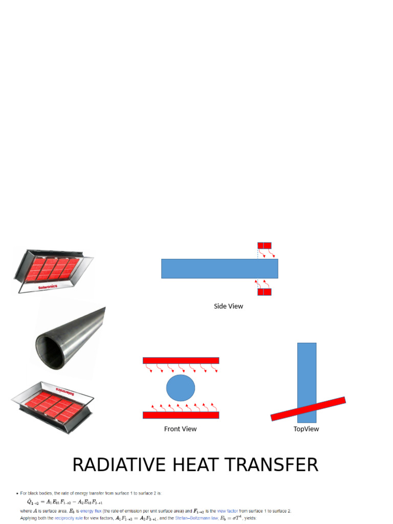 Radiation heat process Math model | PDF