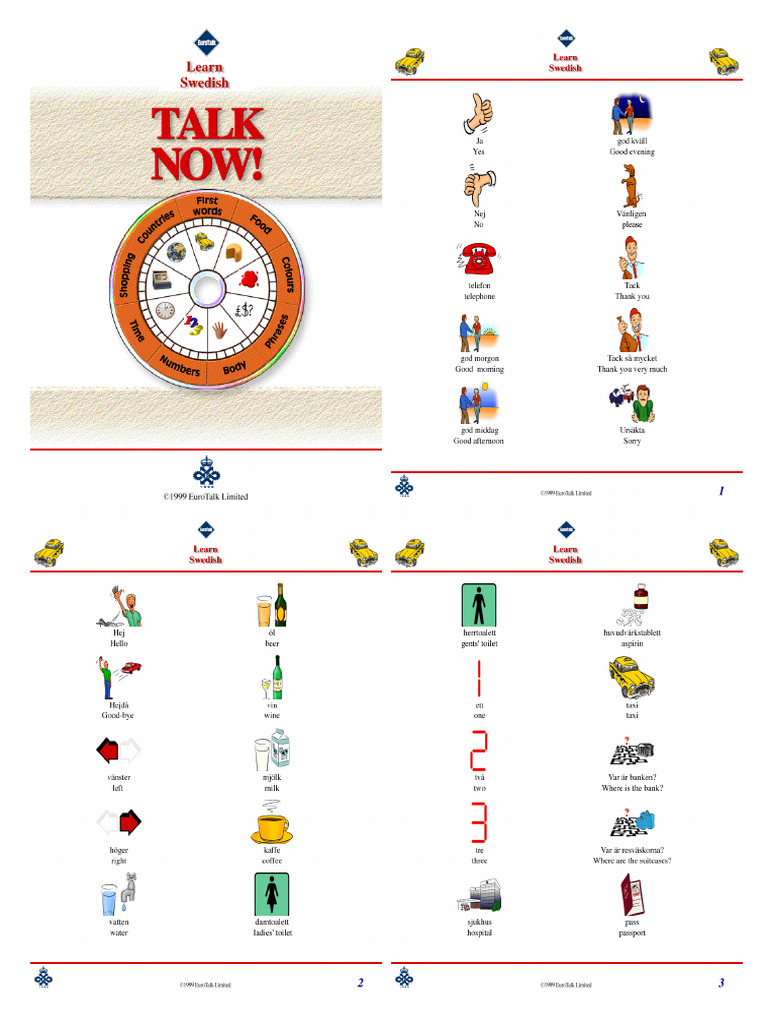 EuroTalk - Talk Now! Swedish - Picture Dictionary - Language Course ...