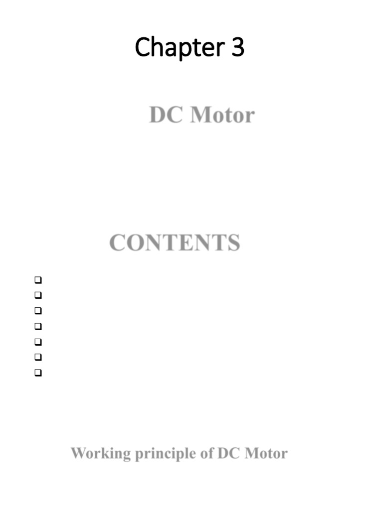 DCMotor-1 | PDF | Electric Motor | Electromagnetic Induction