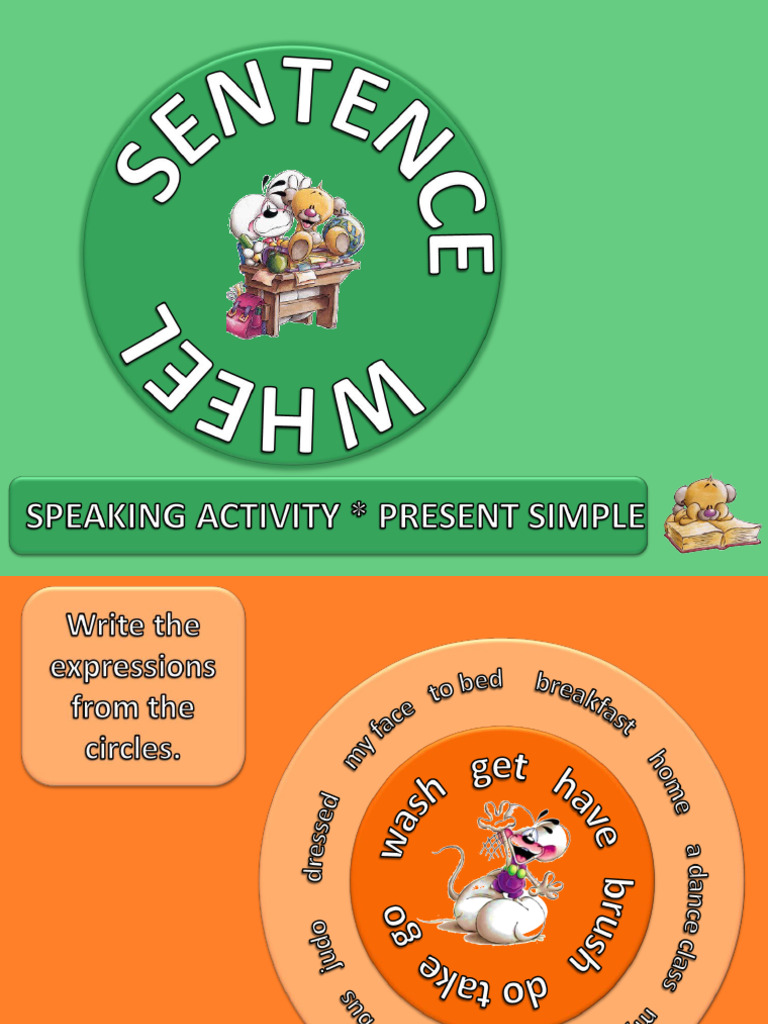 Sentence Wheel Grammar Drills - 20038 | PDF