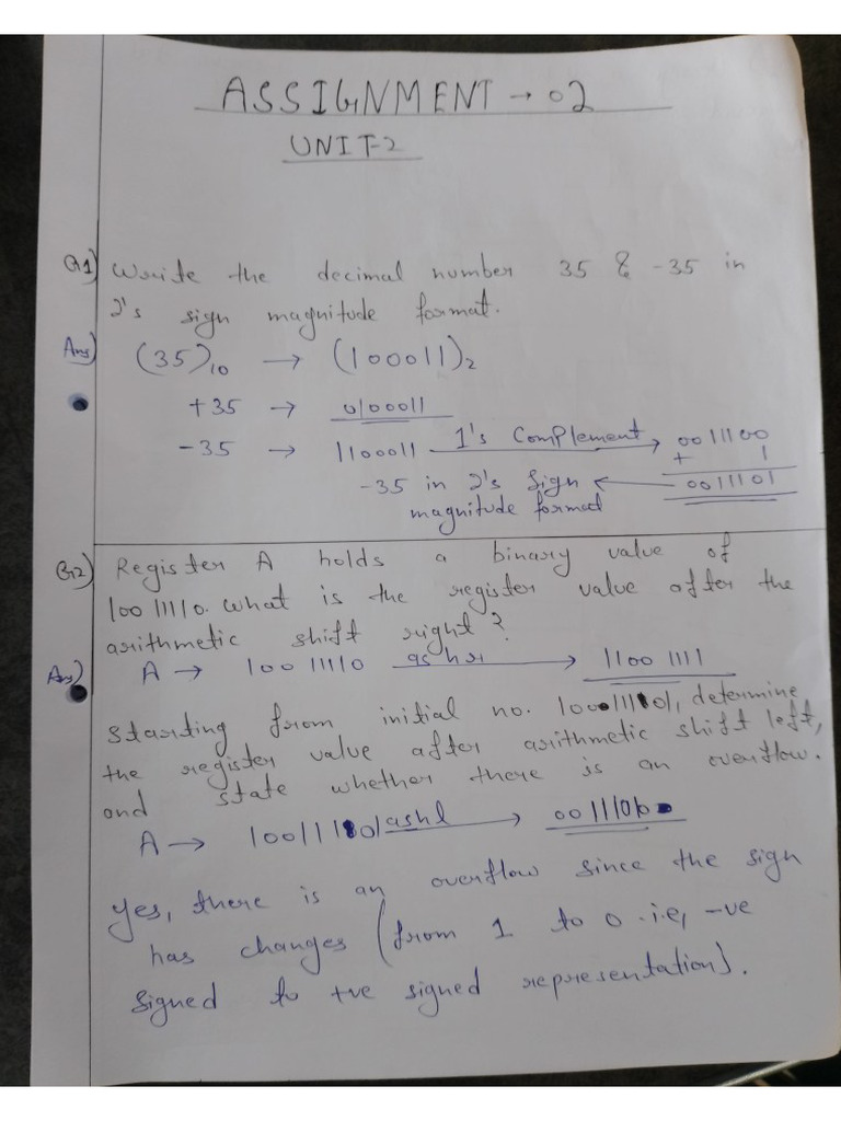 Coa Assignment 2 & 3 | PDF