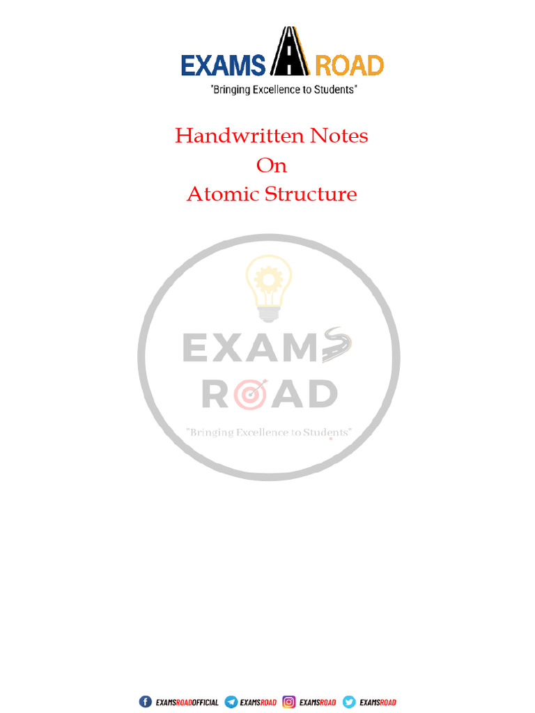 Atom Structure by ExamsRoad | PDF