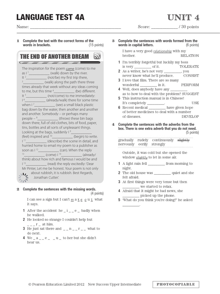 Language_Test_4A | PDF