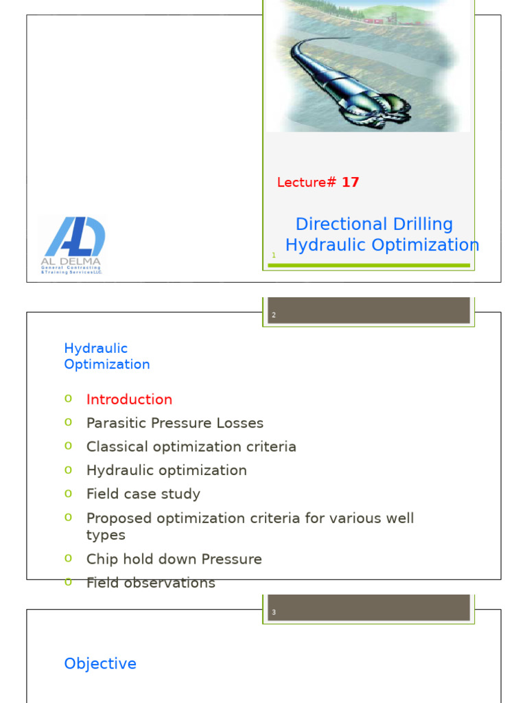 Directional Drilling Hydraulic Optimization | PDF | Flow Measurement ...
