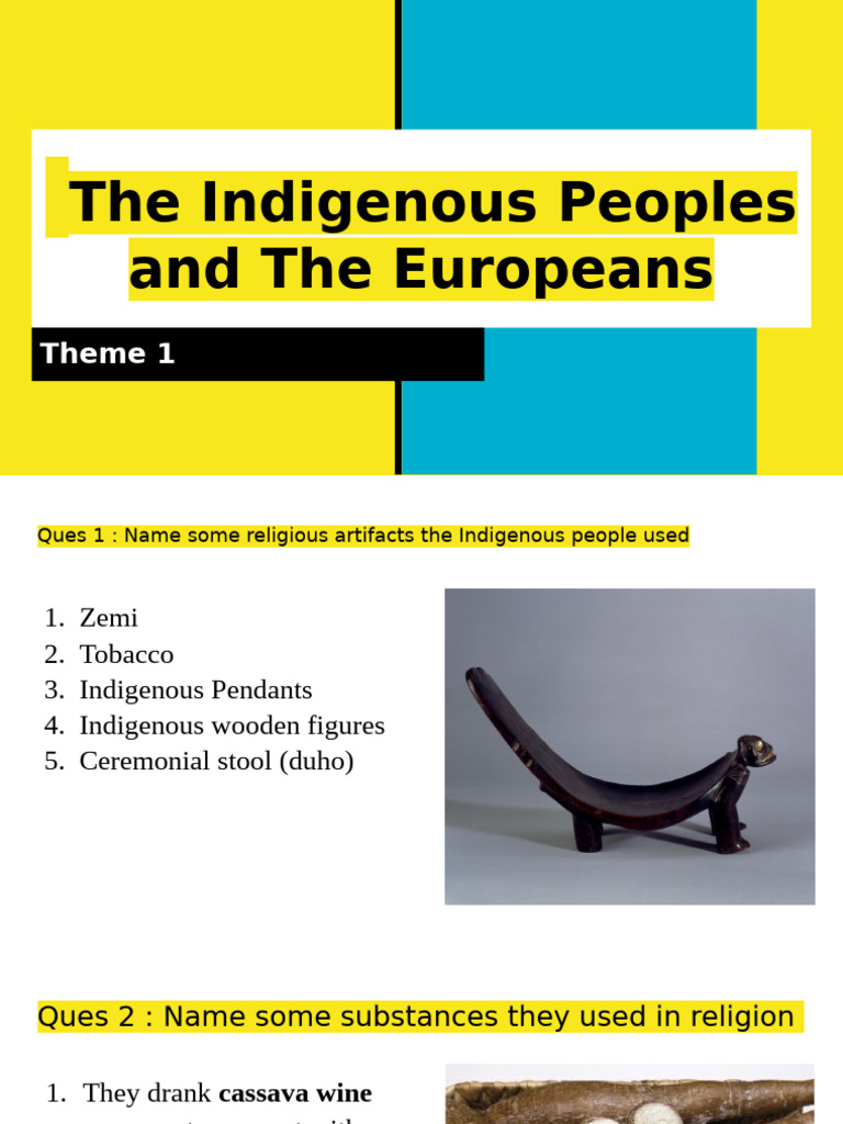 The Indigenous Peoples and The Europeans | PDF | European Colonization ...