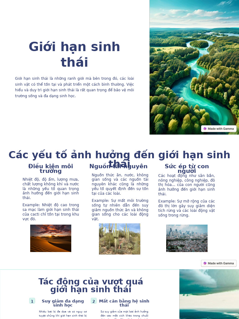 Gioi Han Sinh Thai | PDF