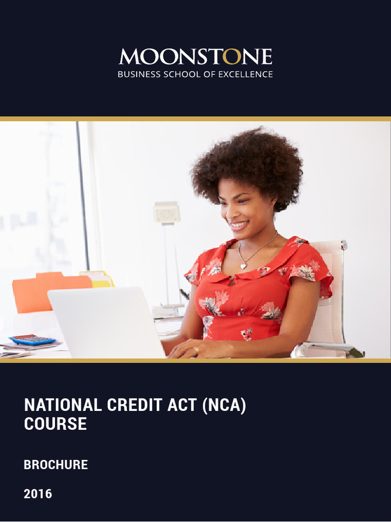 NCA Course Brochure 2016 | PDF | Credit | Finance & Money Management