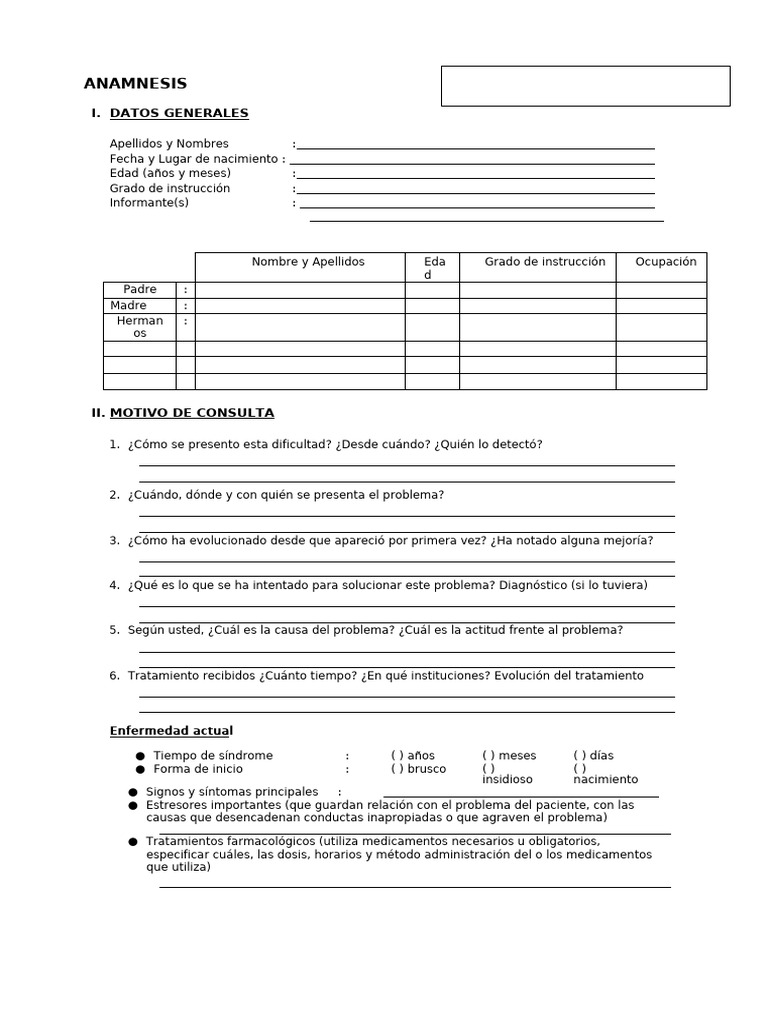 Anamnesis: Evaluación Integral del Paciente | PDF | Parto | El embarazo