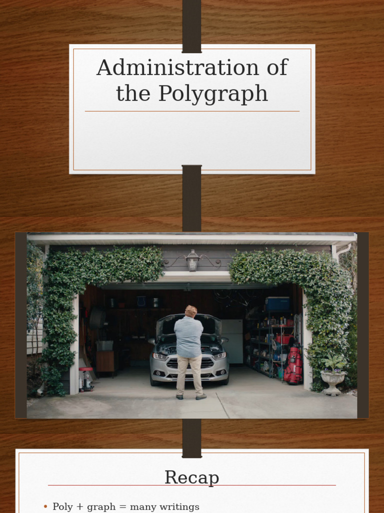 Polygraph Administration Guide | PDF | Polygraph | Psychology