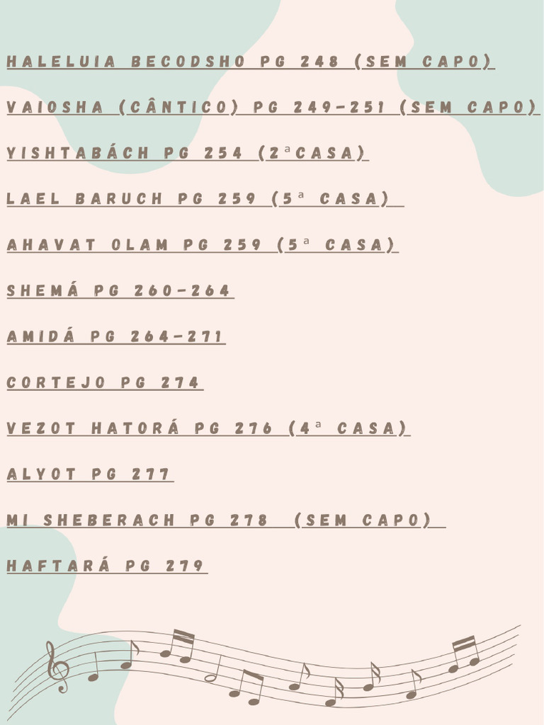 Shabat Shira 2 | PDF