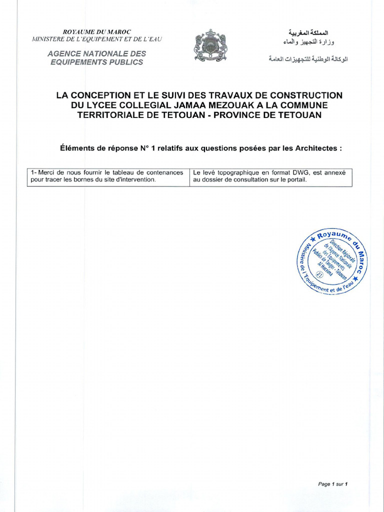 Element de Reponse | PDF