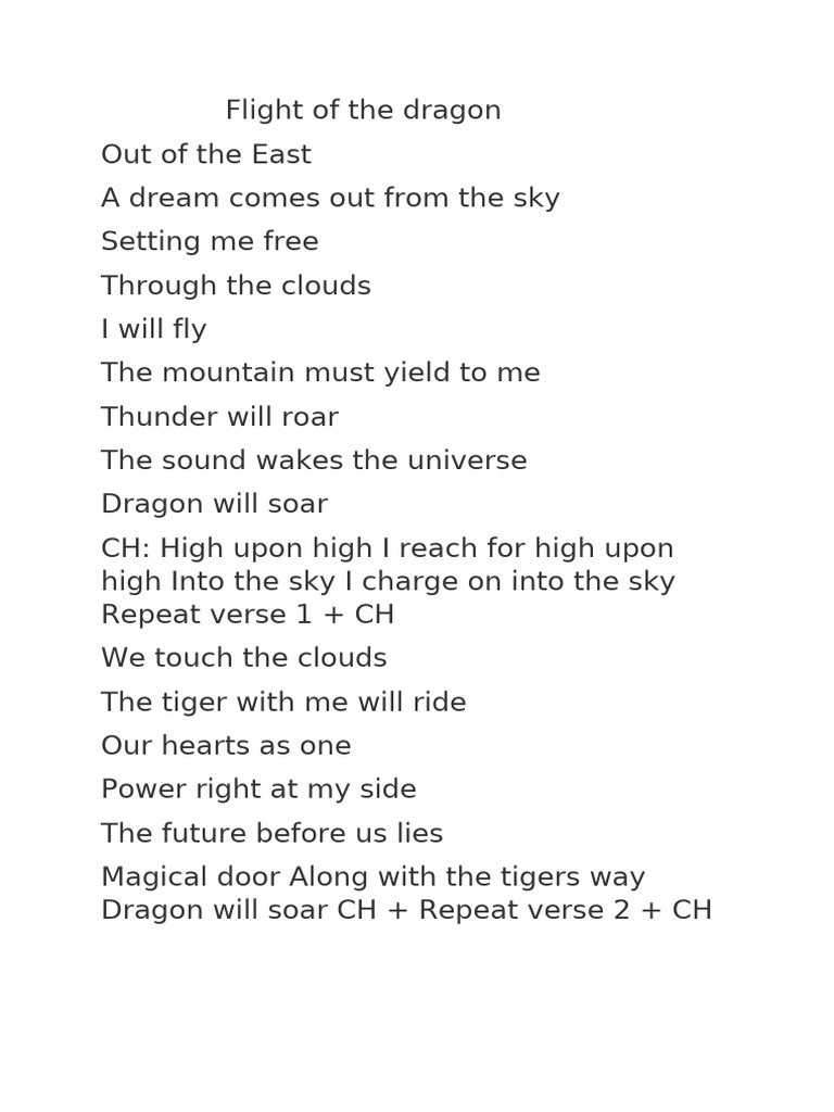 Flight of The Dragon | PDF