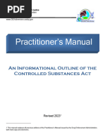 DEA Practitioner's Manual | PDF | Medical Prescription | Controlled ...