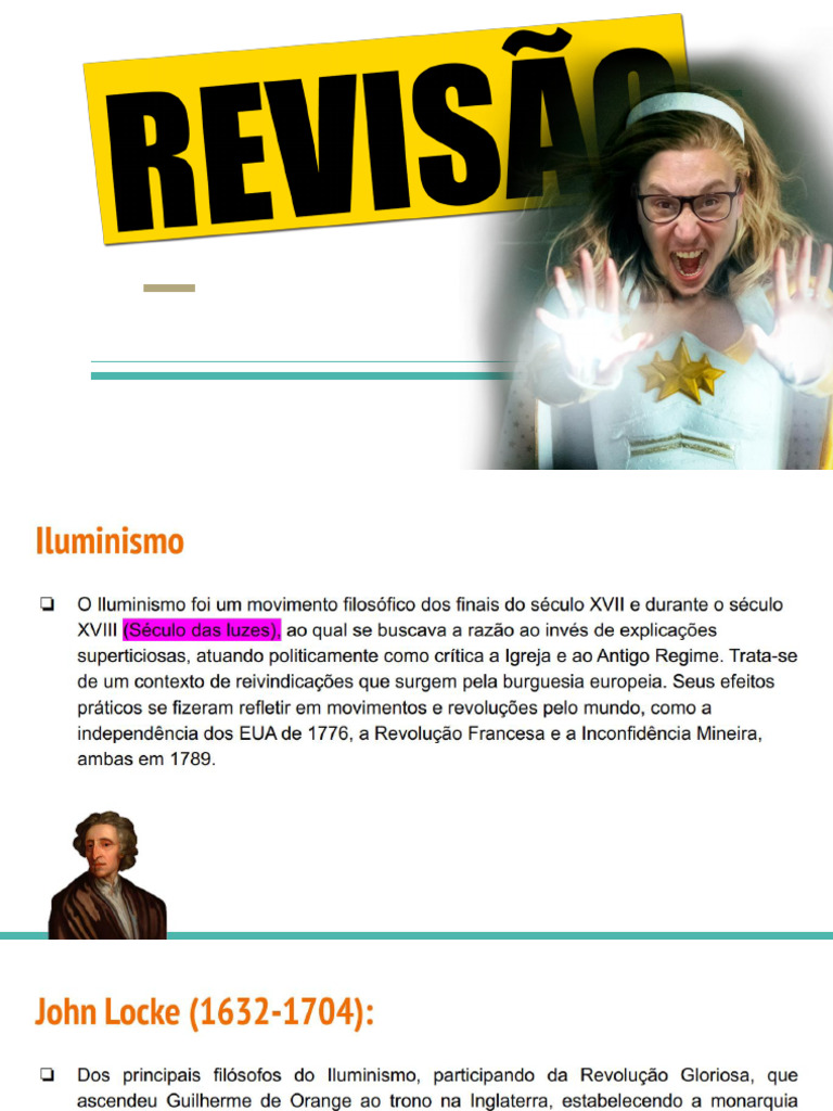 REVISÃO DE ILUMINISMO | PDF
