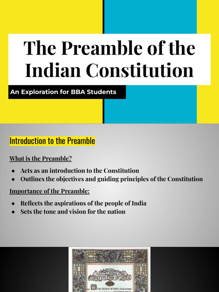Preamble | PDF | Legal Documents | Government