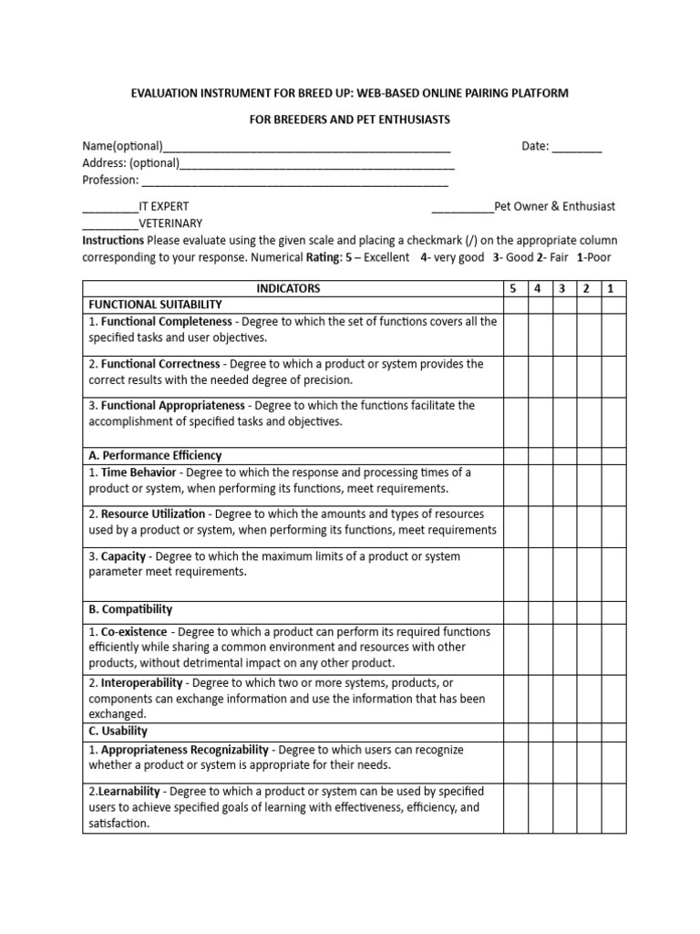 EVALUATION-FORM (1).docx | PDF | Reliability Engineering | System