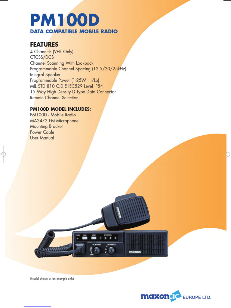 Maxon PM100 Overwiev | PDF | Radio | Electronics