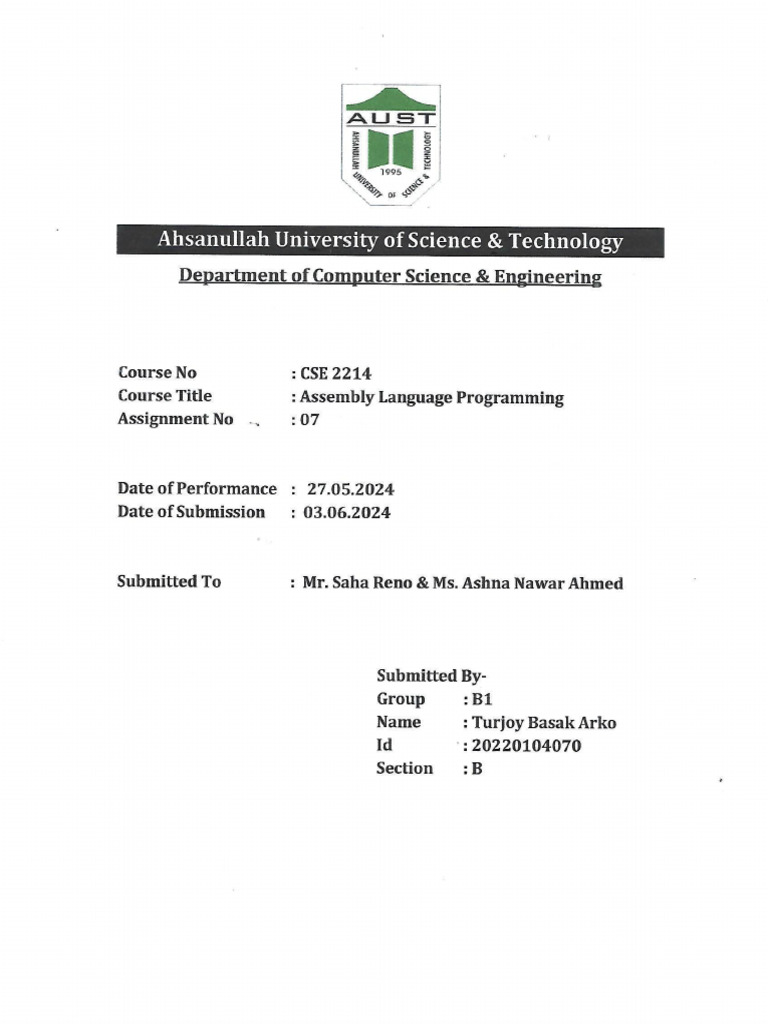 Assignment7 20220104070 | PDF
