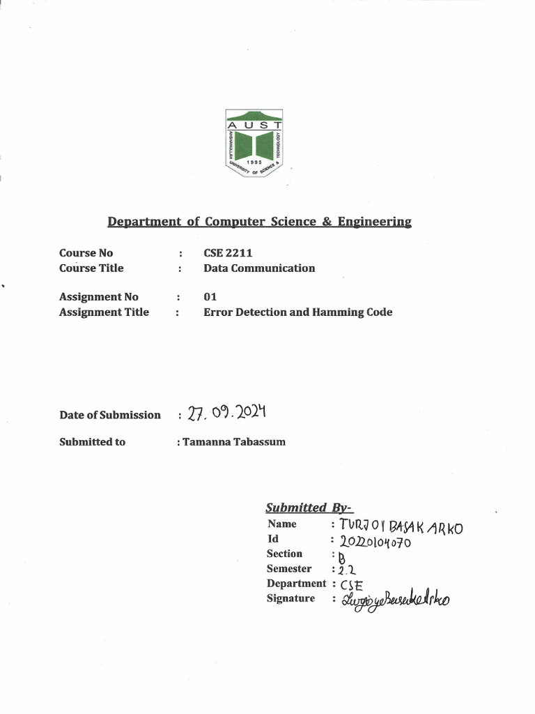 Assignment1 20220104070 | PDF