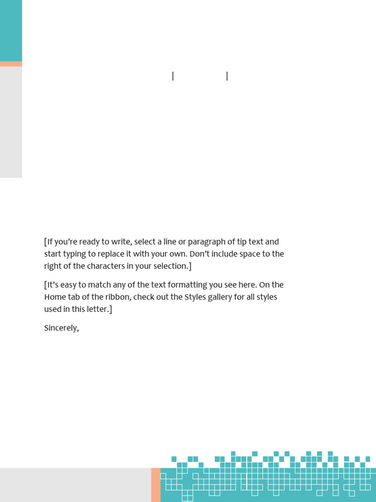 Minimalist Tech Letterhead | PDF