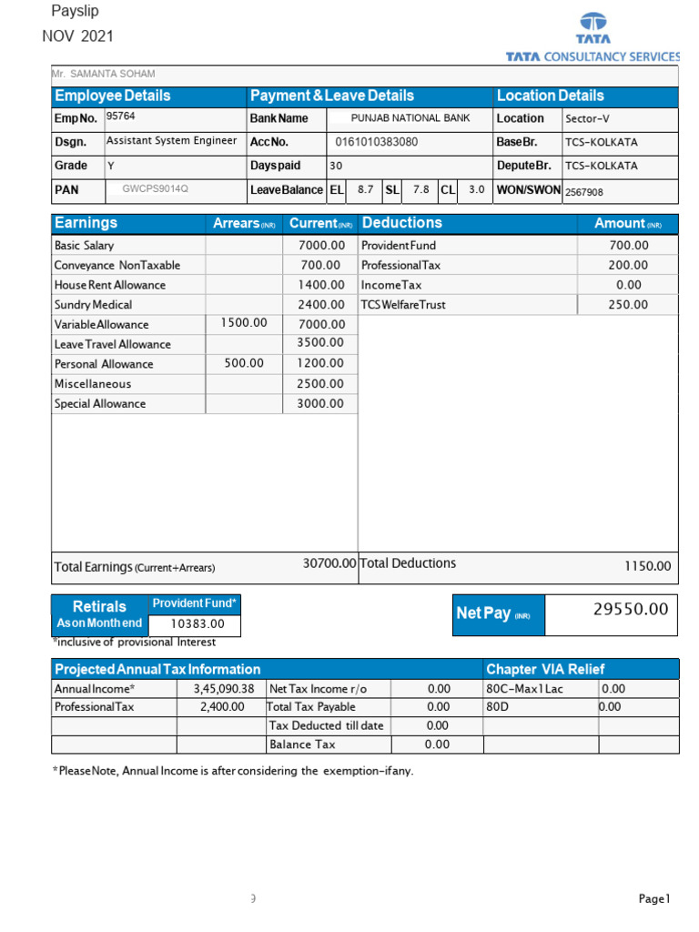 tcs1] | PDF | Taxes | Paycheck
