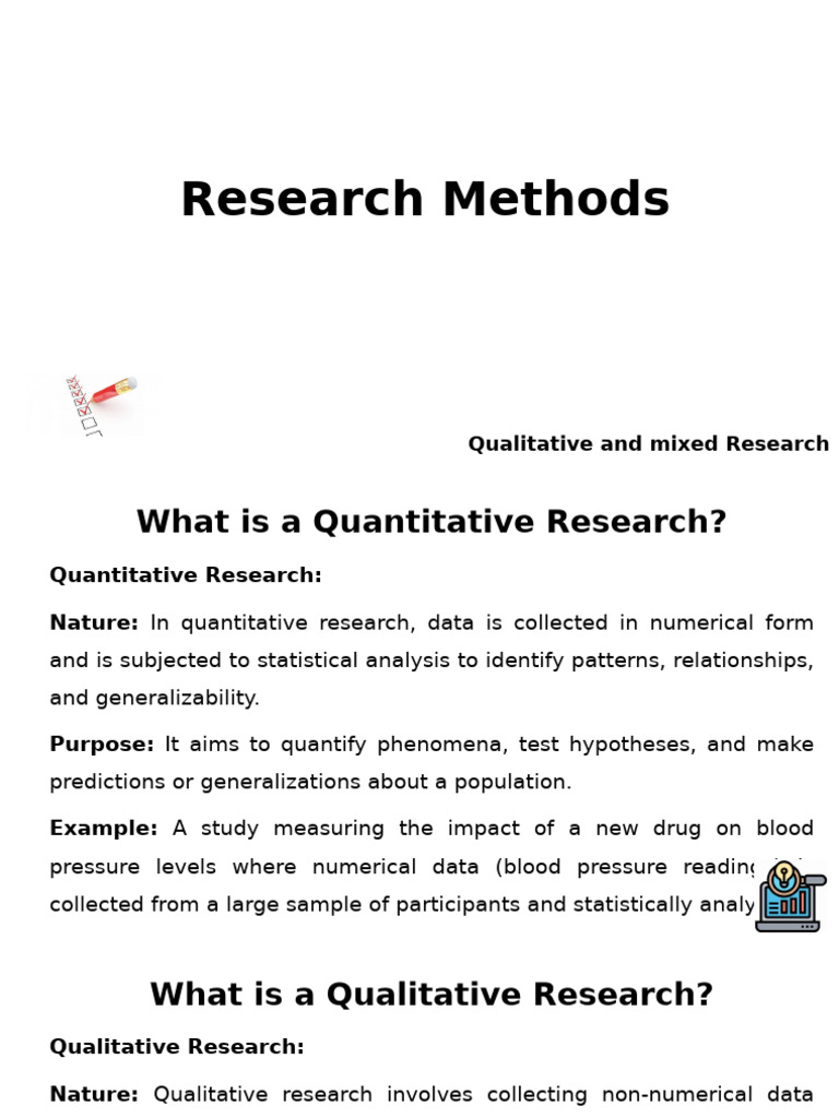 Qualitative and Mixed Research | PDF | Quantitative Research ...