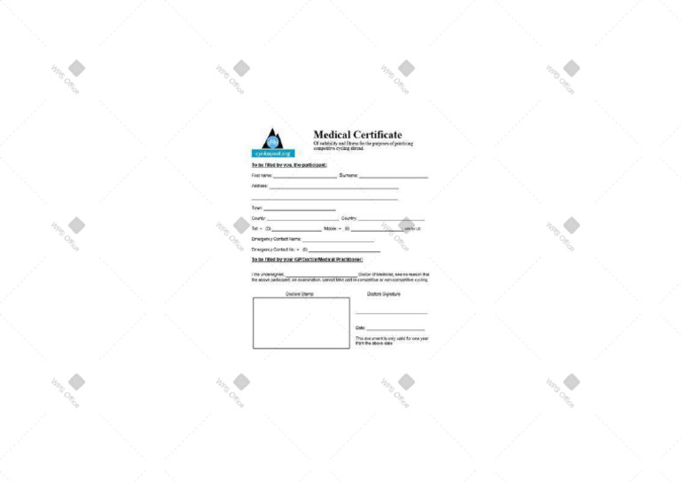 8 Free Sample Medical Certificate Templates - Printable Samples Inside ...