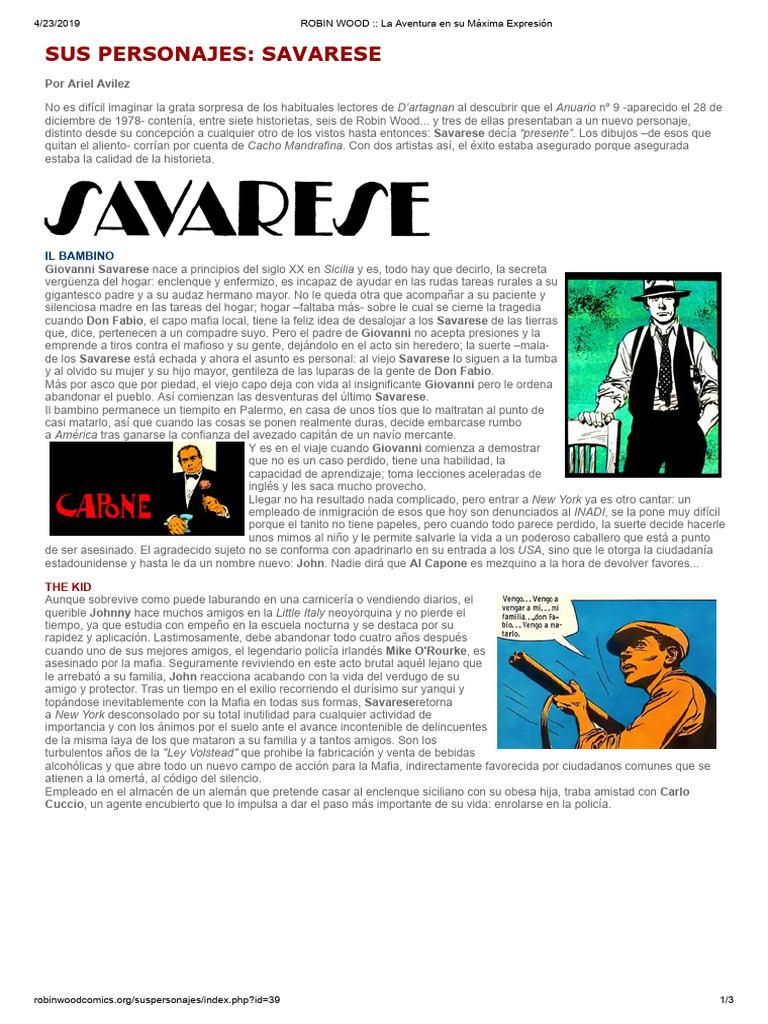 Avilez - Savarese (Breve) 1 | PDF