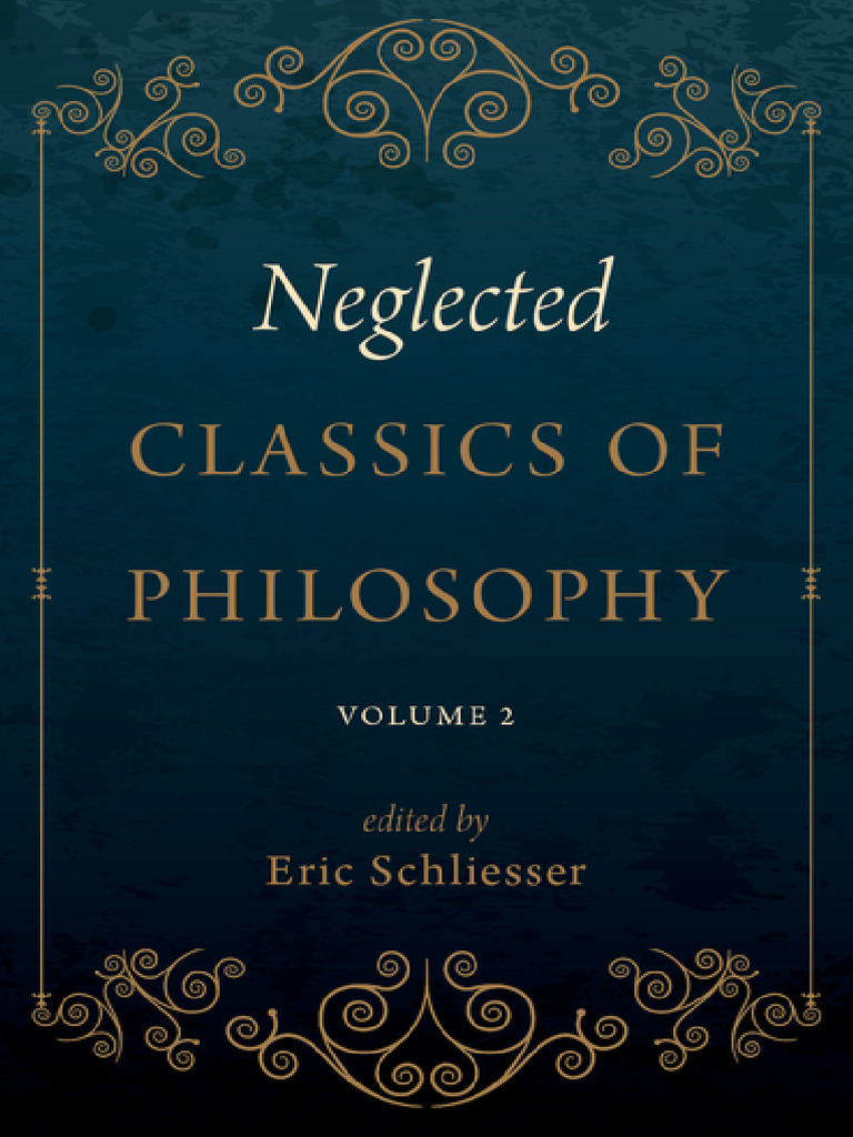 Neglected Classics of Philosophy Vol. 2 | PDF | Western Philosophy ...