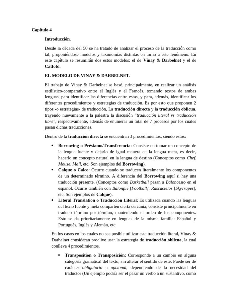 Capítulo 4 - Studying Translation Product and Process. | PDF ...