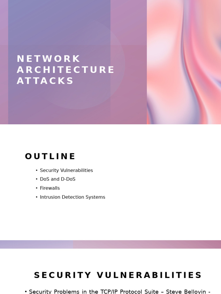 2-Cyber Attacks - Network Infrastructure Attack, OS Attack-19!07!2024 ...