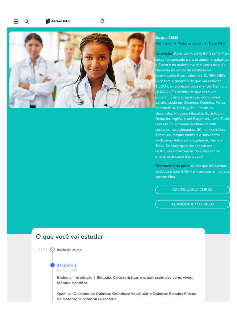 Super MED - Aprova Total | PDF | Química | Física