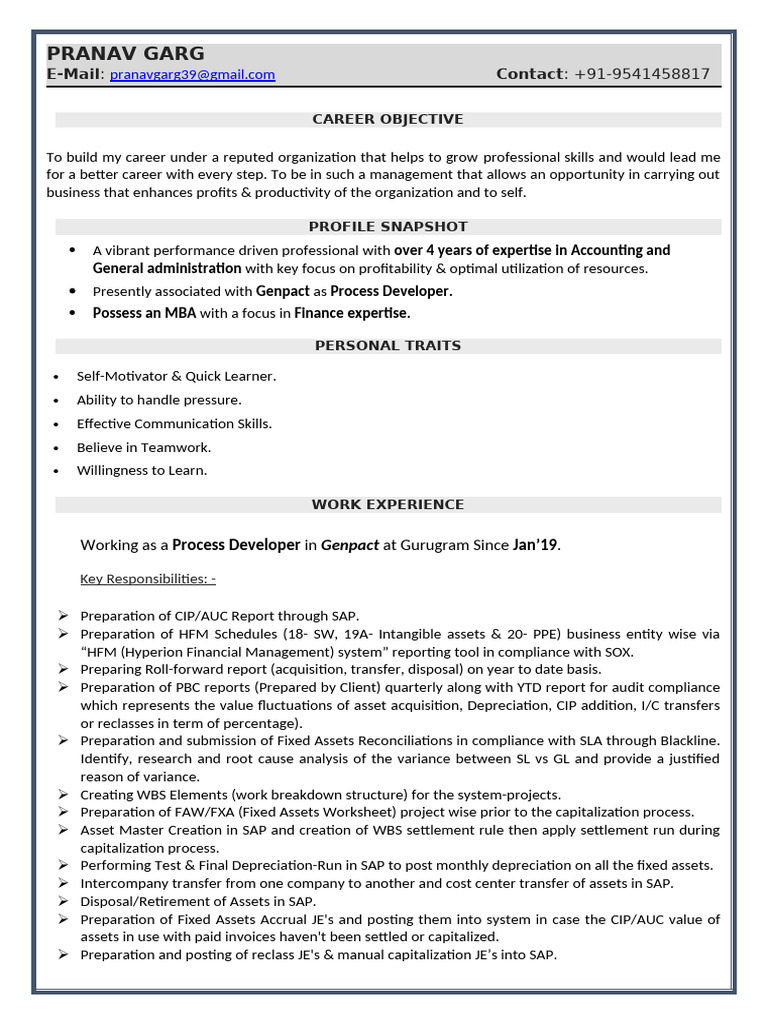 PRANAV GARG CV | PDF