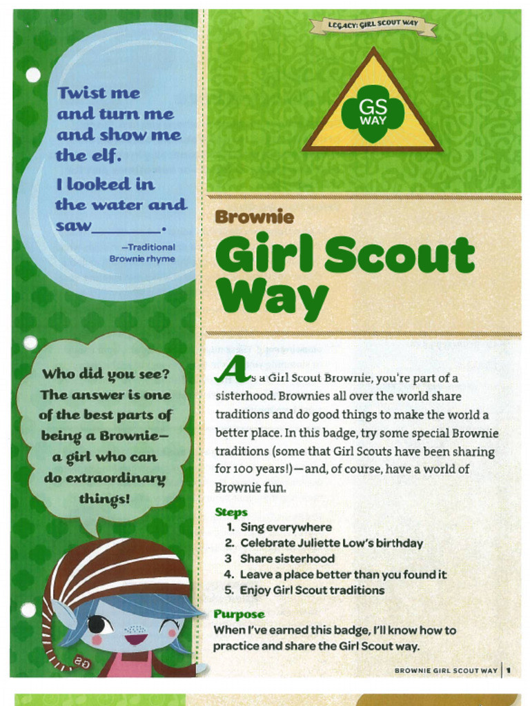 Brownie Girl Scout Way | PDF