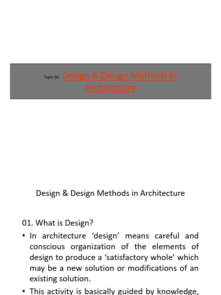 Theory of Design III Topic 6 | PDF | Rationality | Heuristic