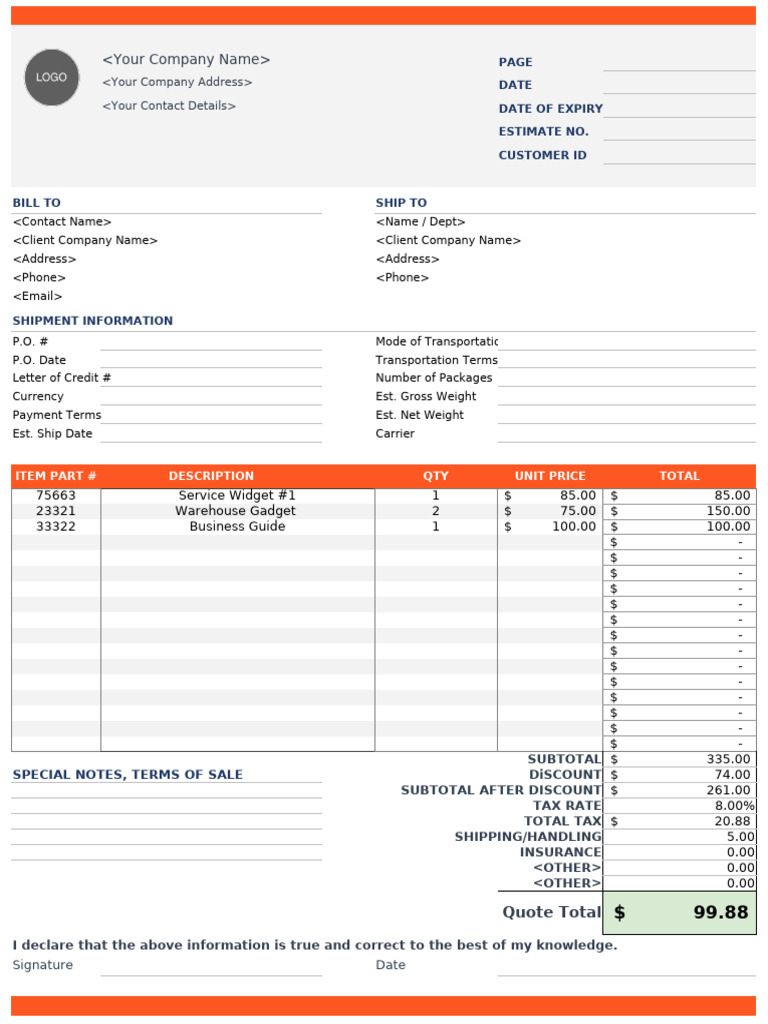 Advanced Invoice Template2 Excel | PDF | Payments | Money