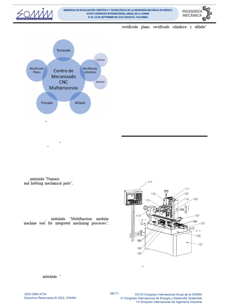 Figura 1 - Procesos Del Centro de Maquinado CNC | PDF | Control numerico | Eje